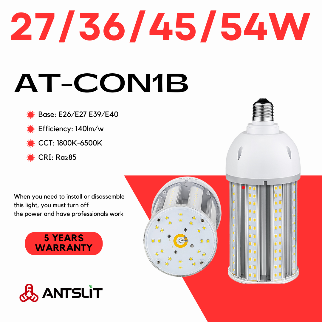 AT-CON1Bシリーズ 高効率LEDコーンライト電球 | 27W-54W 140lm/W IP65 E26/E39ベース HID/CFL代替 ...
